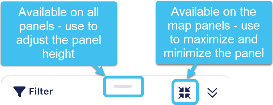 Screen and panel descriptions