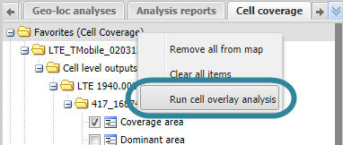 Preparing and viewing a cell overlay analysis